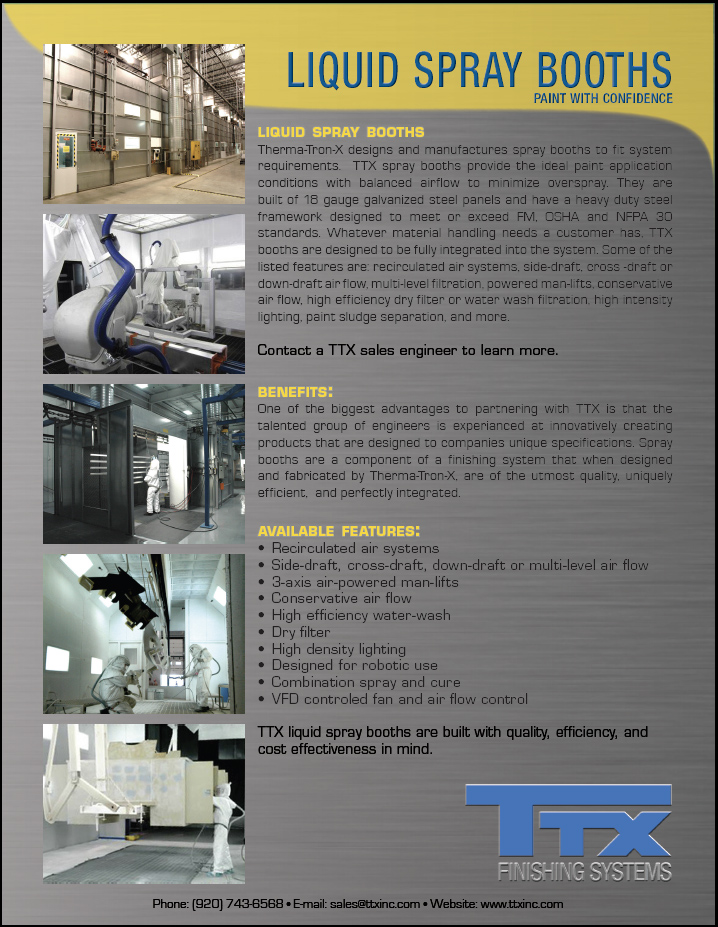TTX complete finishing systems literature